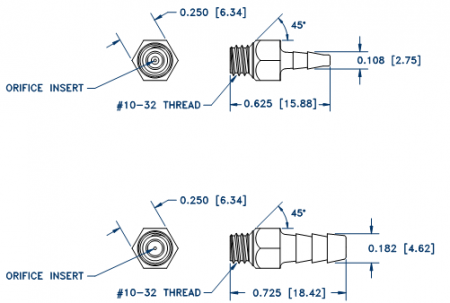 Barbed Fittings with Orifice Insert • Airtrol Components Inc.