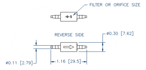 Precision Orifices with Barbs and In-Line Filters • Airtrol Components Inc.