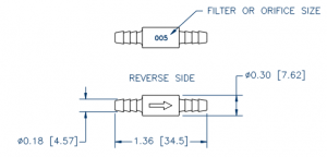 Precision Orifices with Barbs and In-Line Filters • Airtrol Components Inc.